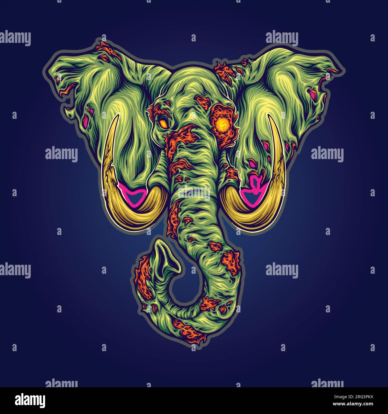 Elephant demon Banque d'images vectorielles - Alamy