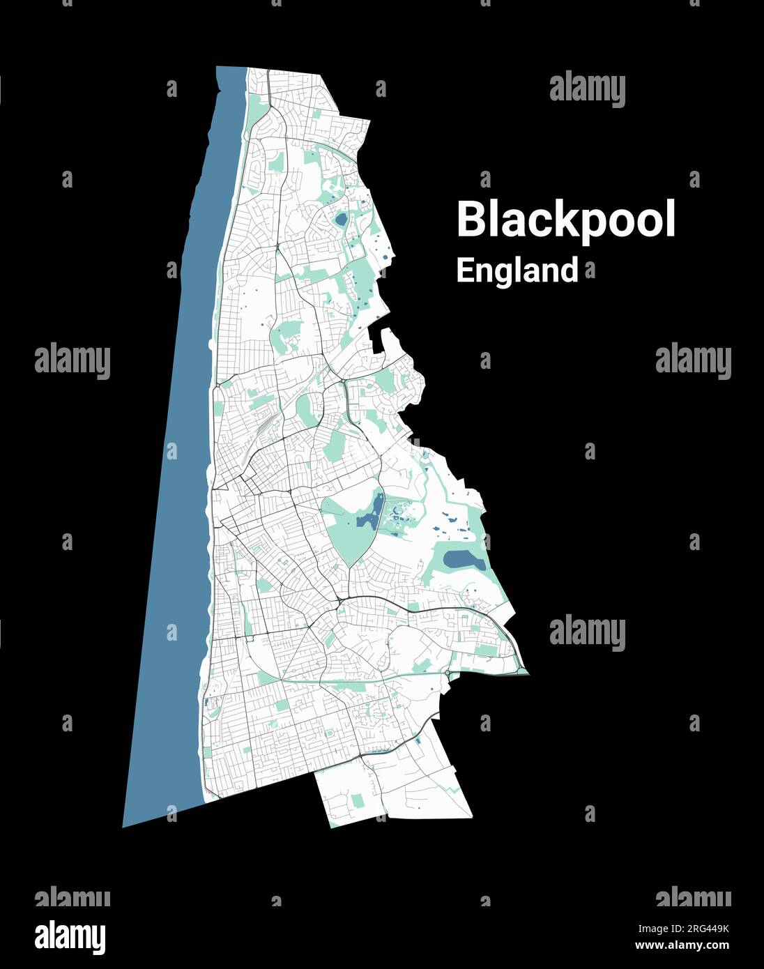 Blackpool city Banque d'images vectorielles - Alamy