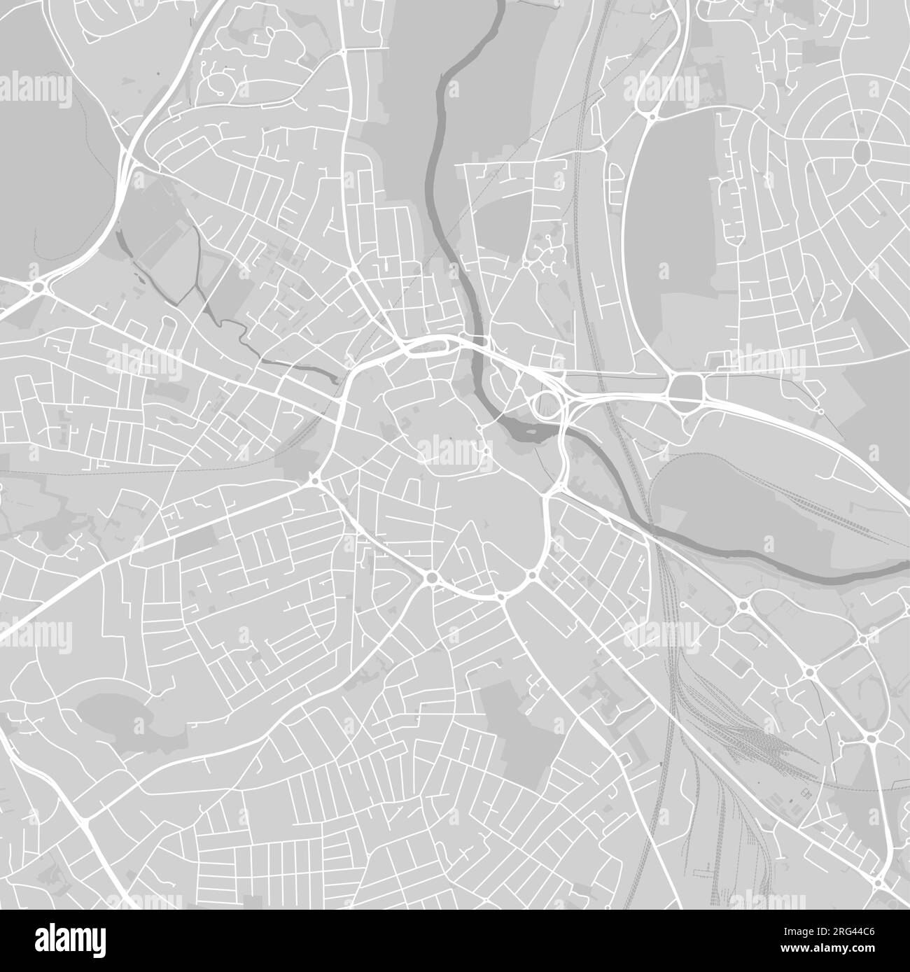 Derby england map Banque d'images noir et blanc - Alamy