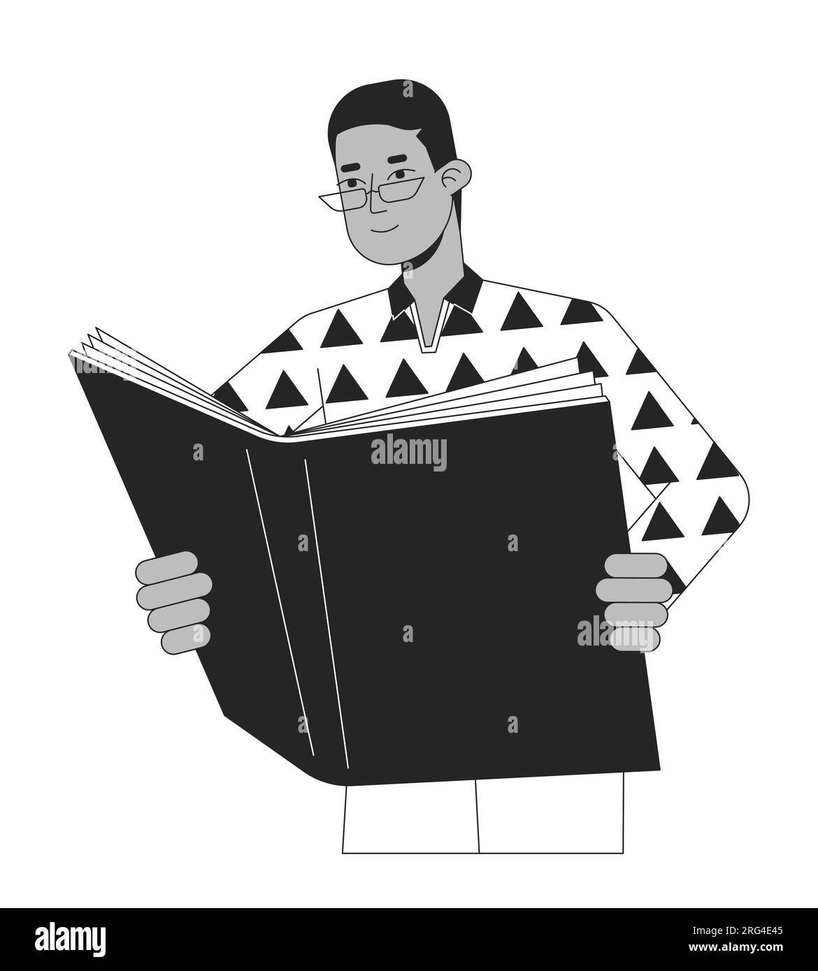 Homme concentré Banque d'images vectorielles - Alamy