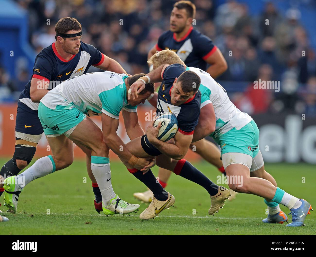 Buenos Aires, 5 août 2023. L'Argentin Los Pumas Emiliano Boffeli (C ...