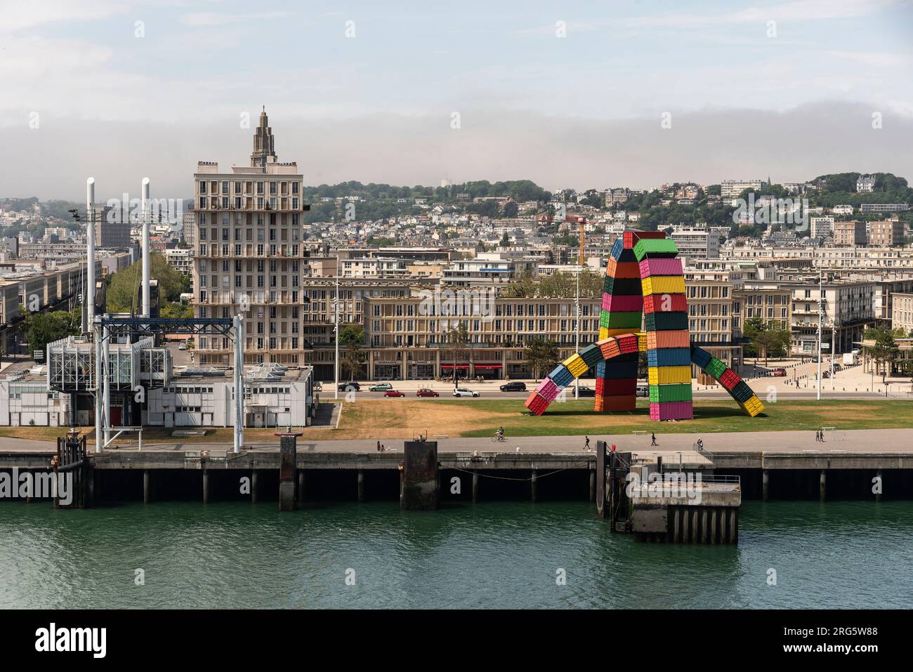 Le Havre, Nord de la France. 12 juin 2023. Aperçu du quai Southampton ...