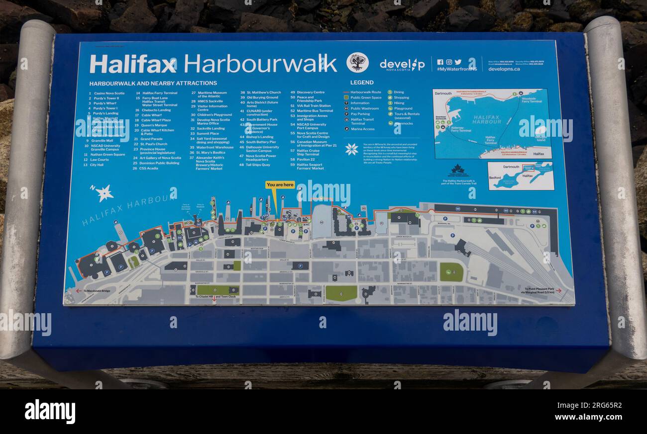 Halifax nova scotia map Banque de photographies et d’images à haute ...