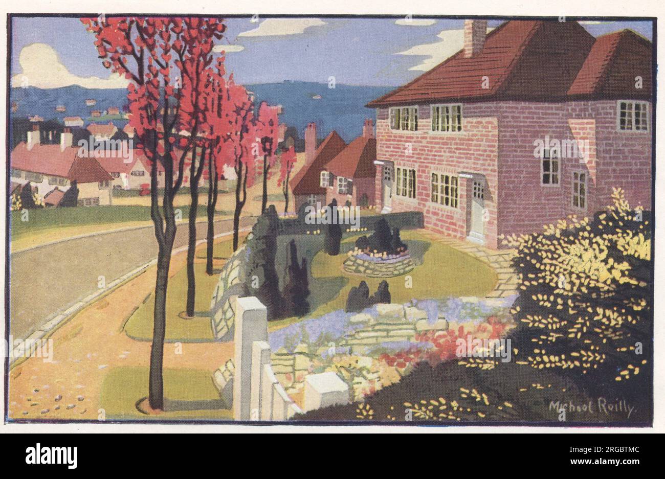 Sur le domaine Weoley Hill, à Bournville, le domaine construit par l ...