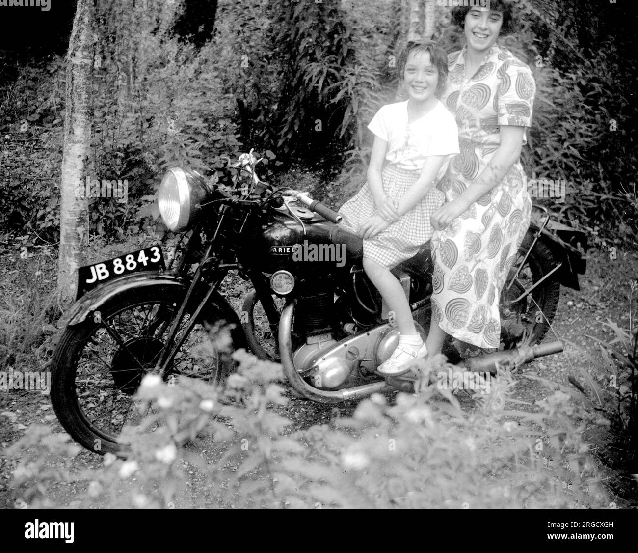 Ariel Motorcycle Banque Dimages Noir Et Blanc Alamy