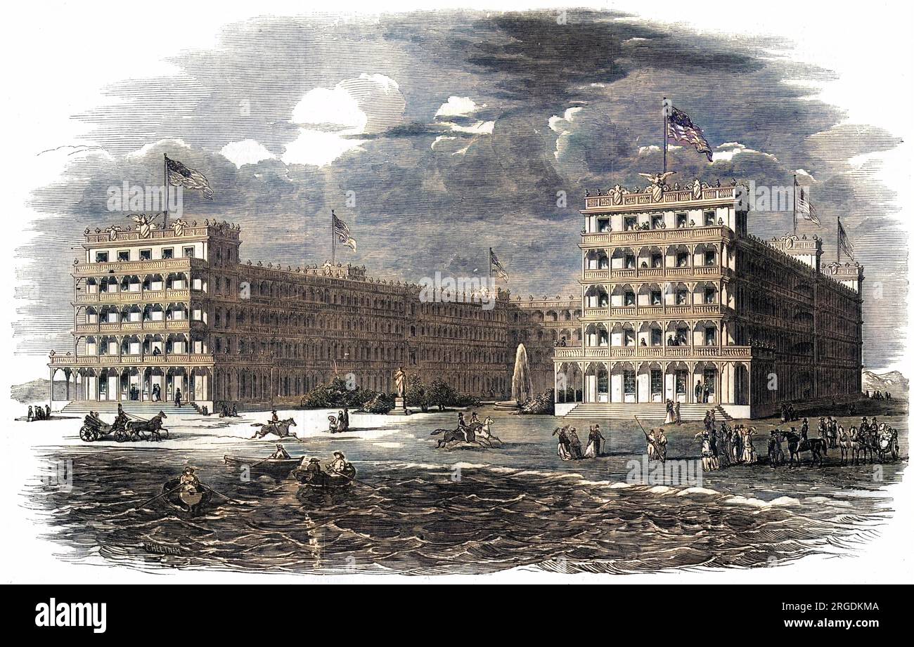 Le palais Mount Vernon Hotel à Cape May, New Jersey. Construit dans le ...