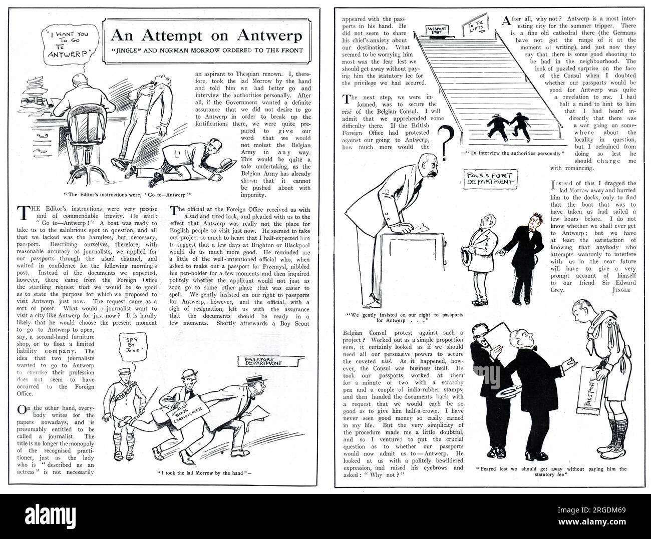 Cartoon Story, une tentative sur Anvers, illustrant une tentative de la ...