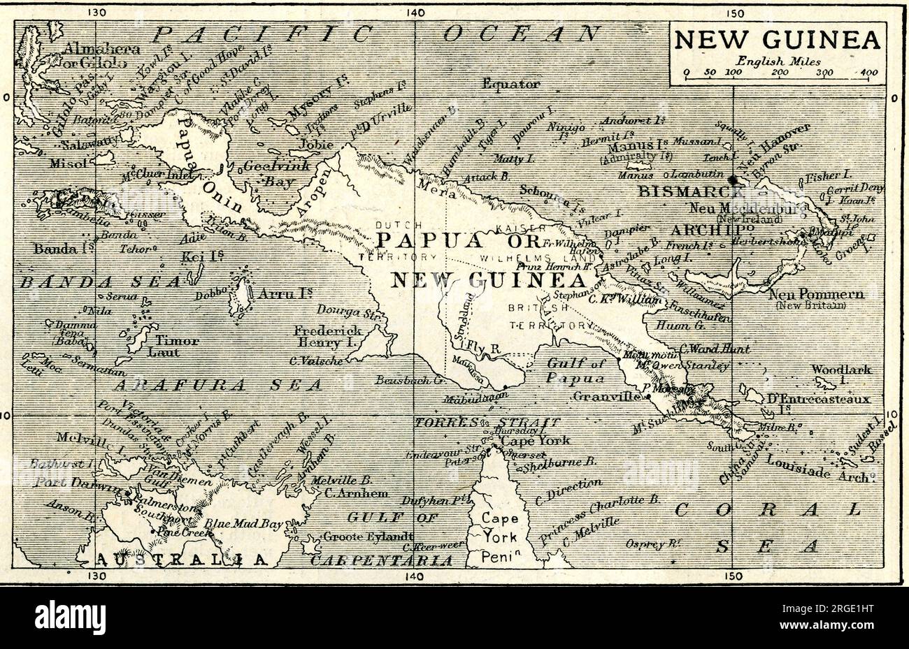 Map of papua new guinea Banque de photographies et d’images à haute résolution - Alamy