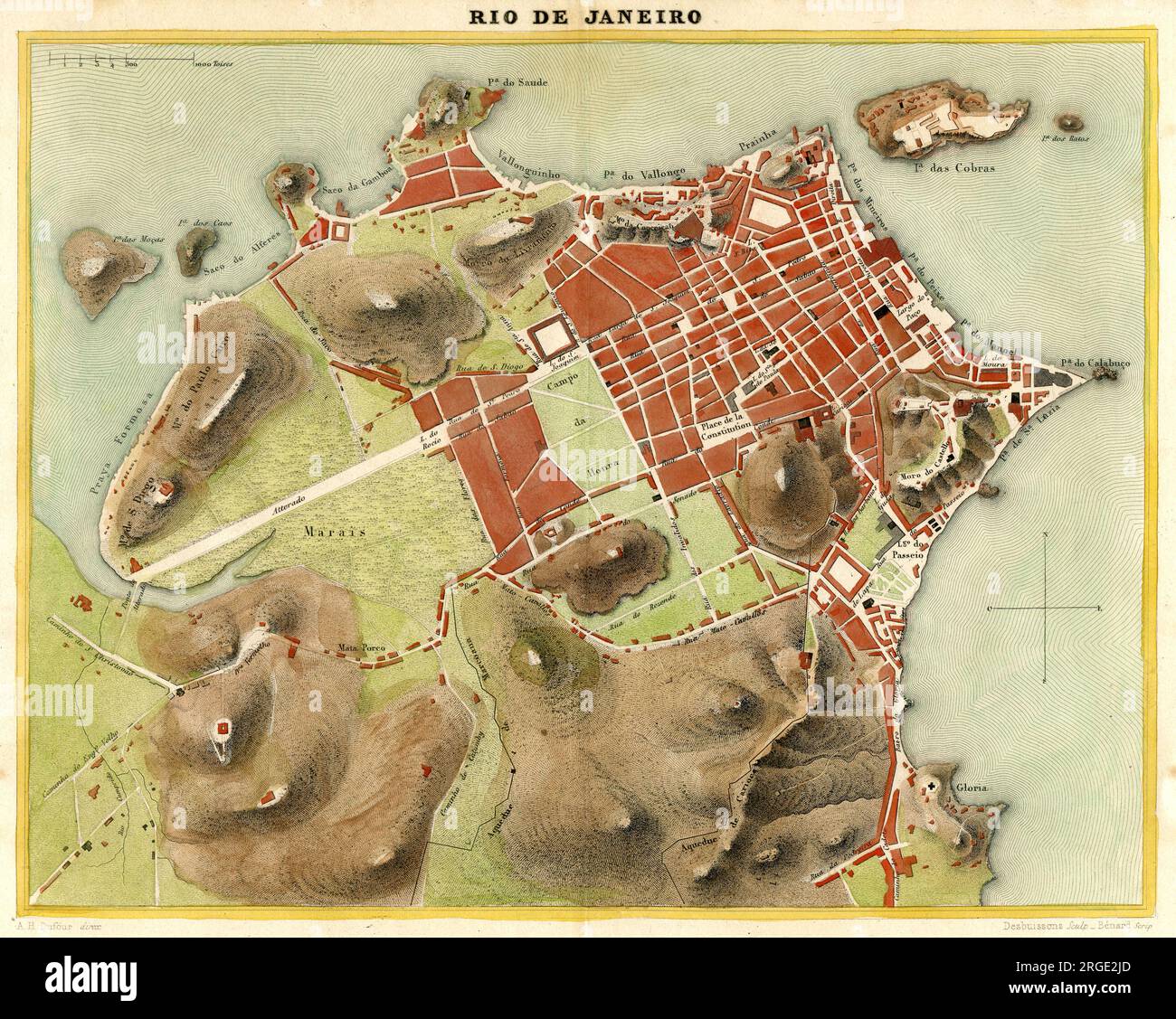 Rio de janeiro map Banque de photographies et d’images à haute ...