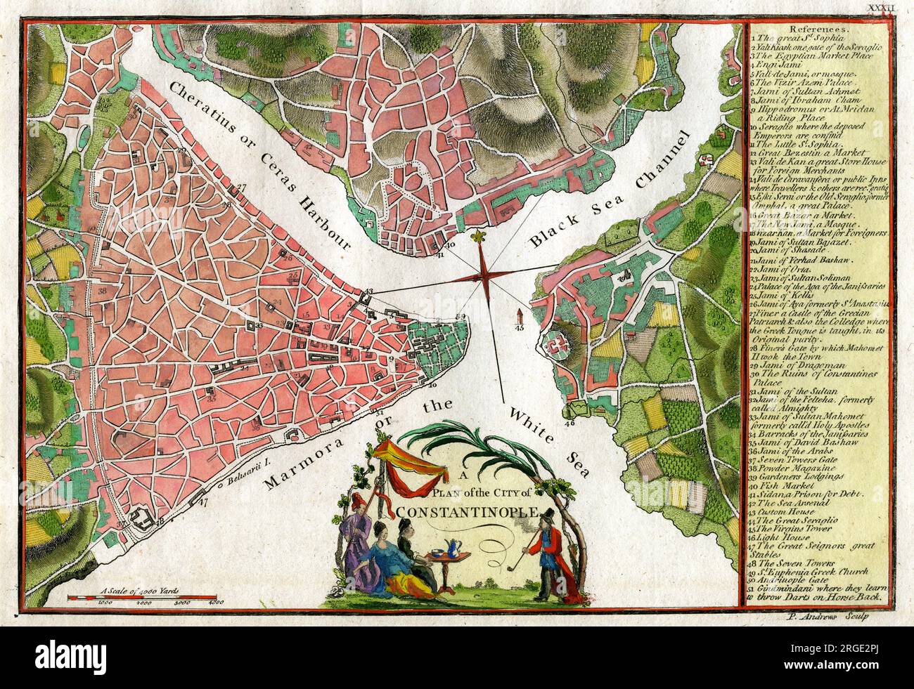 Plan de constantinople 18e Banque de photographies et d’images à haute ...