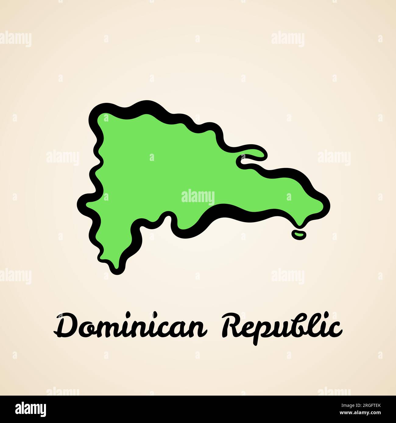 Carte de la république dominicaine Banque de photographies et d’images ...