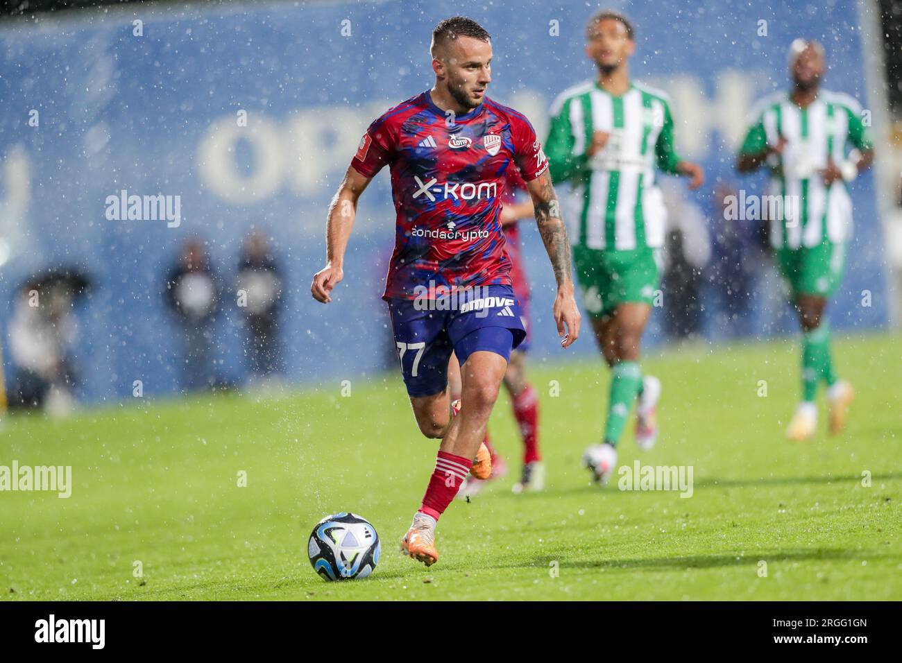 Marcin Cebula de Rakow Czestochowa vu lors du match de football ...