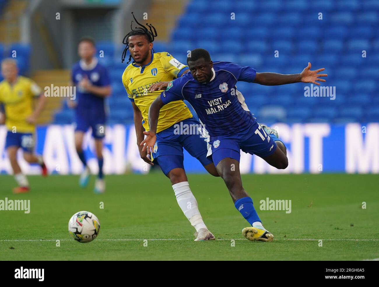 Jamilu Collins de Cardiff City et Mauro Bandeira de Colchester United ...