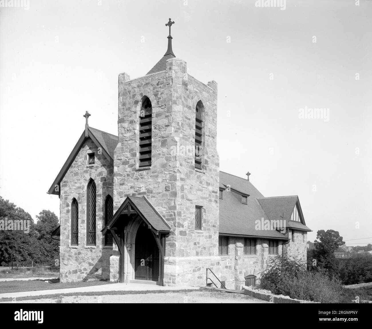 Protestante church Banque d'images noir et blanc - Alamy