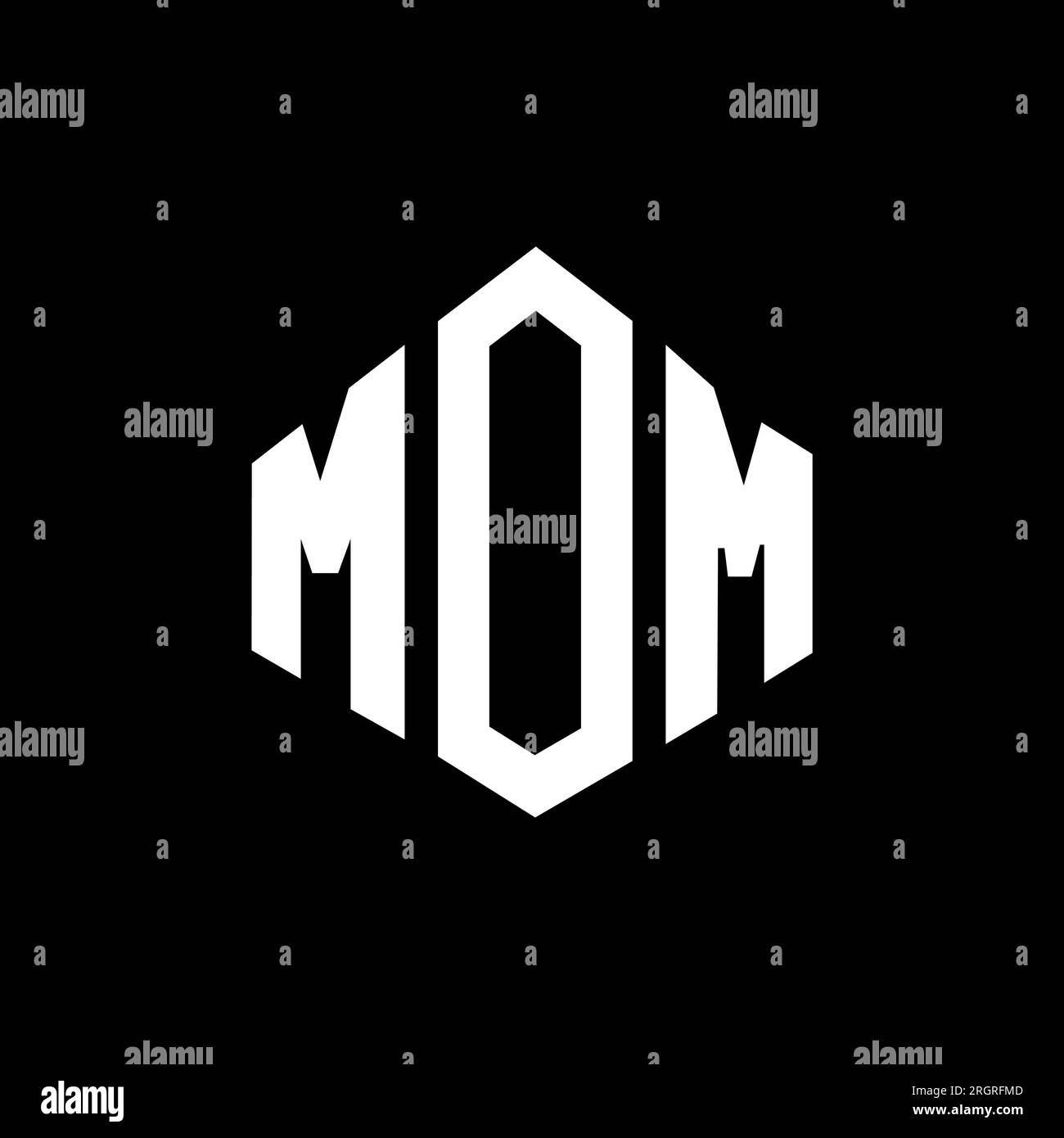 Logo de lettre de maman Banque d'images noir et blanc - Alamy