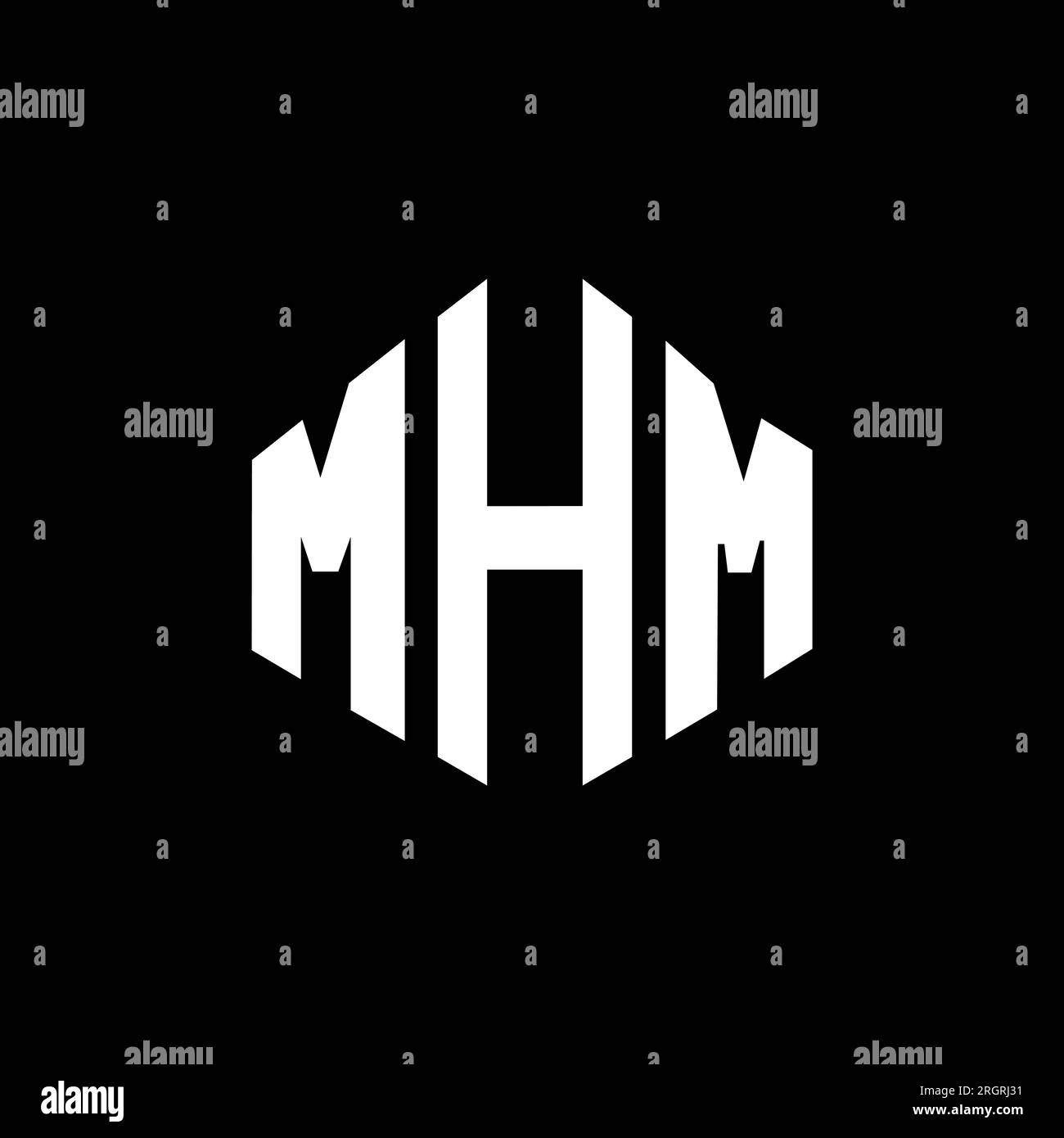 Logo mhm Banque d'images noir et blanc - Alamy