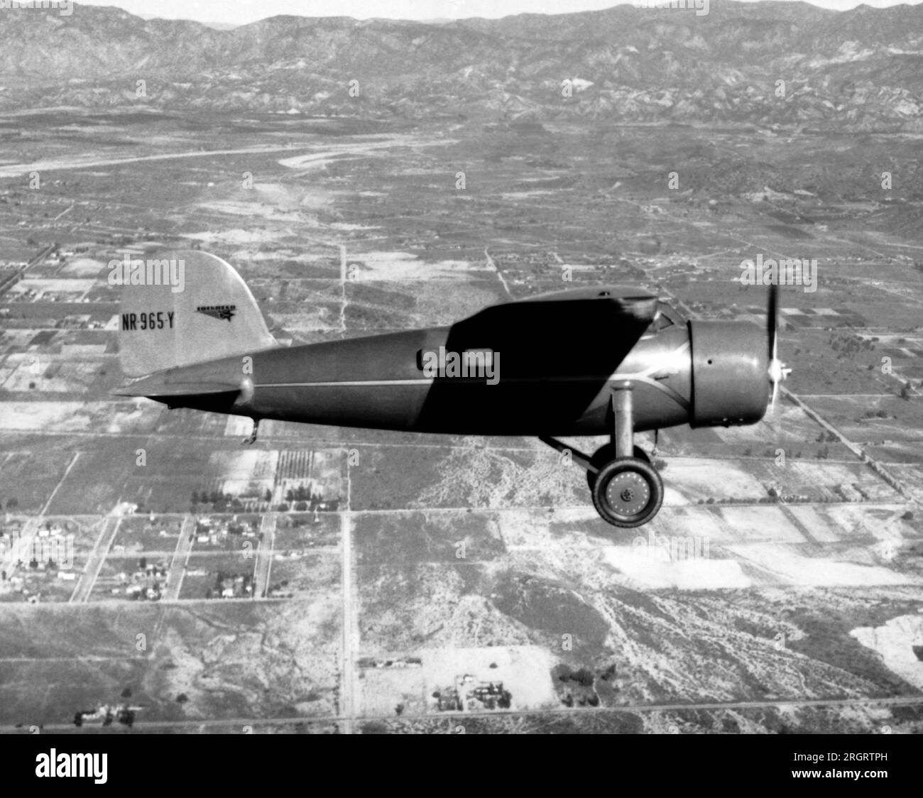 Amelia earhart lockheed vega Banque d'images noir et blanc - Alamy