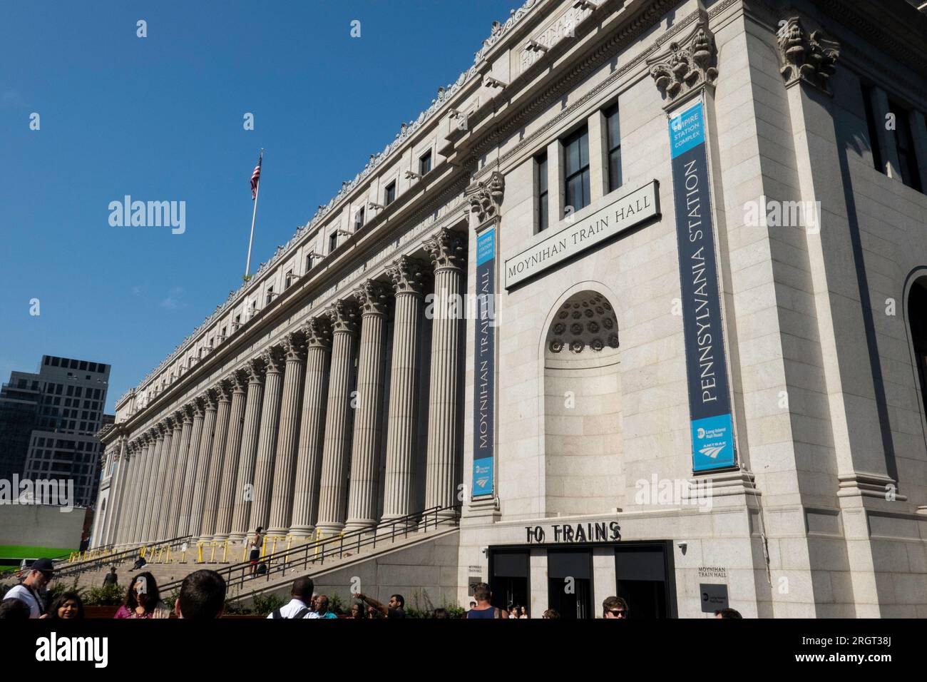 L'extérieur du Moynihan train Hall 2023, New York City, États-Unis ...