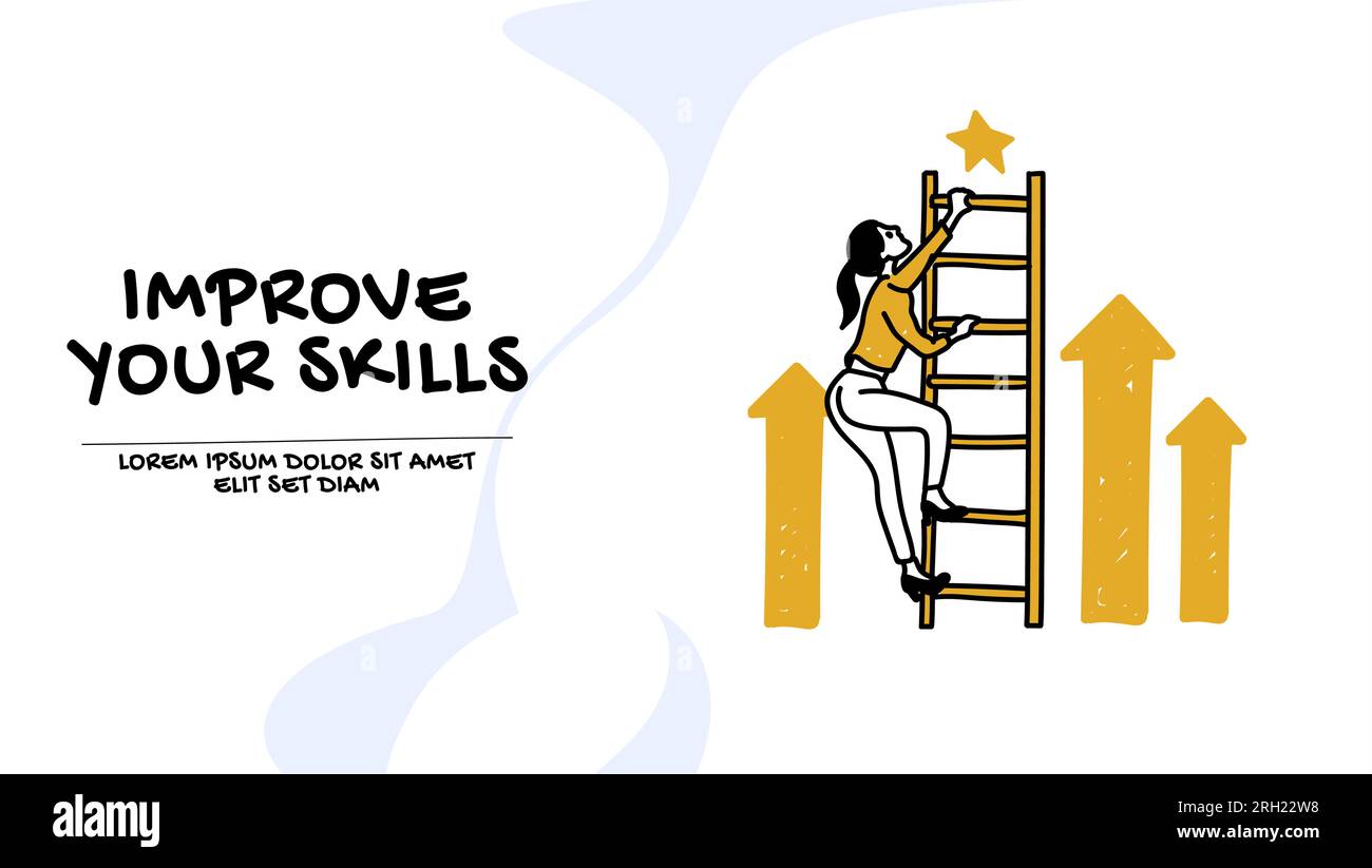 Fille ambitieuse Banque d'images vectorielles - Alamy