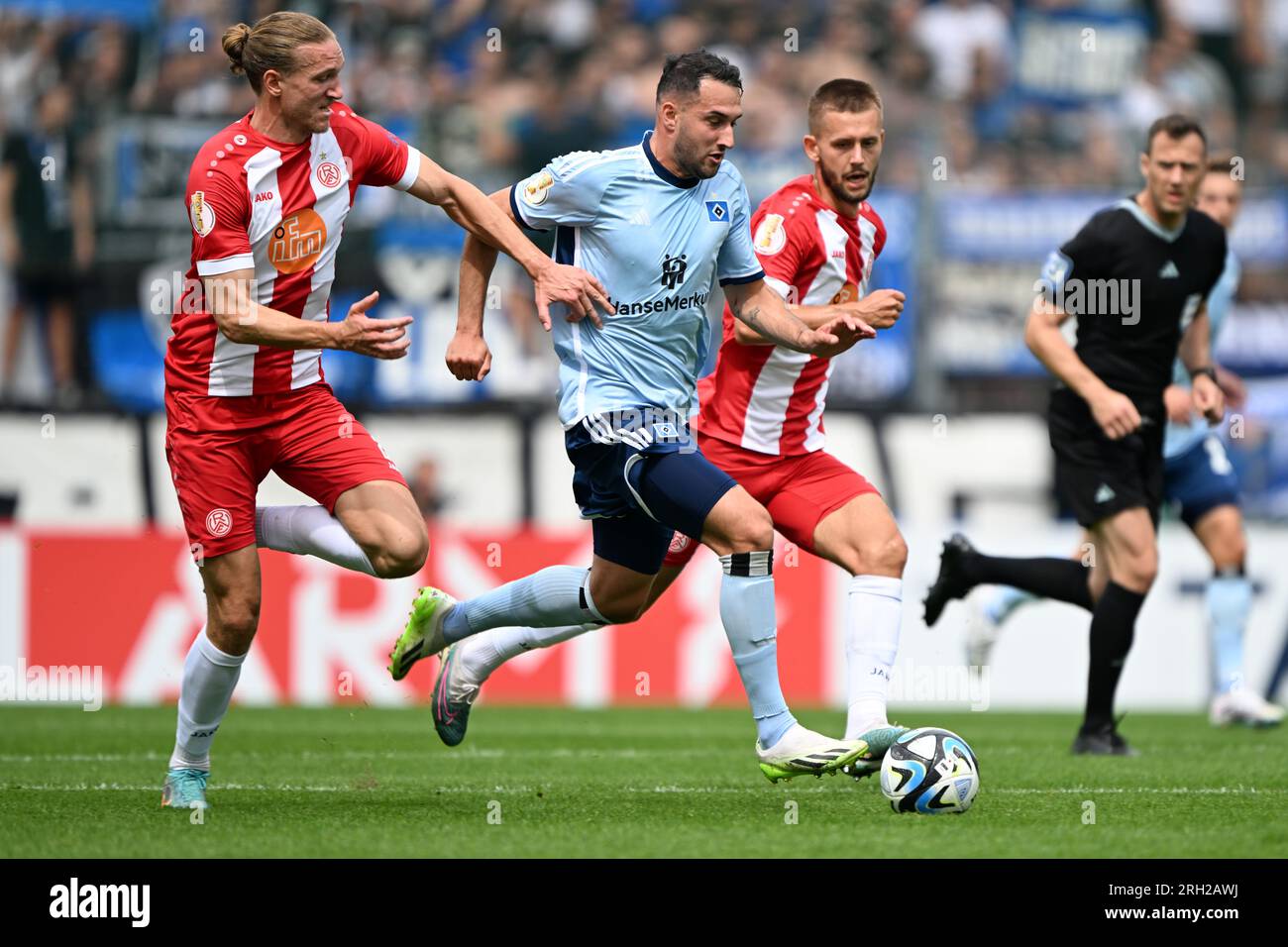 Essen, Allemagne. 13 août 2023. Football : DFB Cup, Rot-Weiss Essen ...