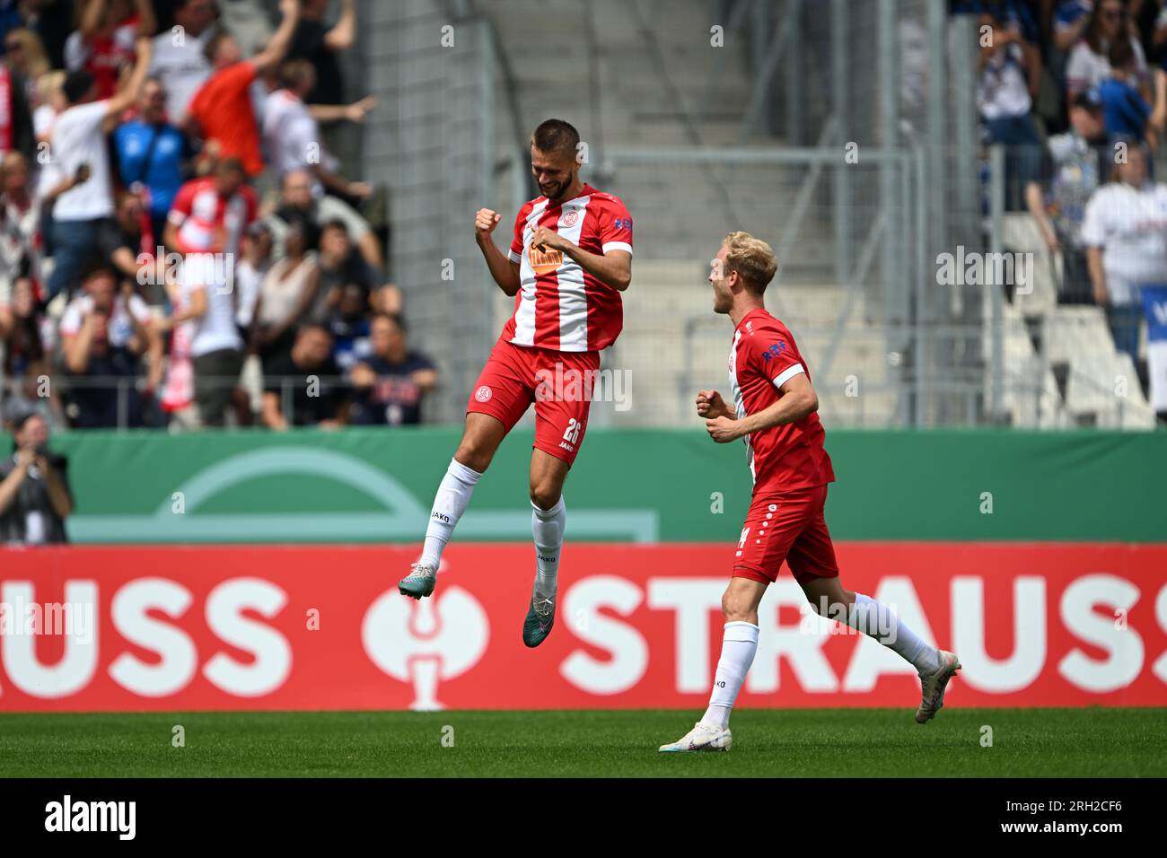 Essen, Allemagne. 13 août 2023. Football : DFB Cup, Rot-Weiss Essen ...