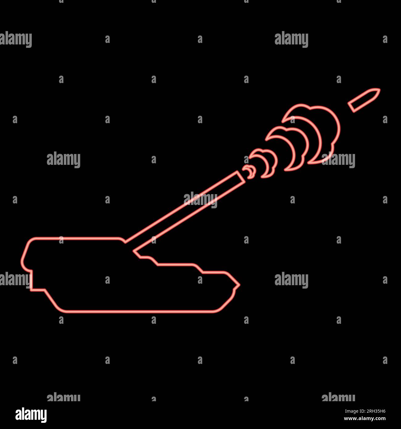 Obus d'obusier Banque d'images vectorielles - Alamy