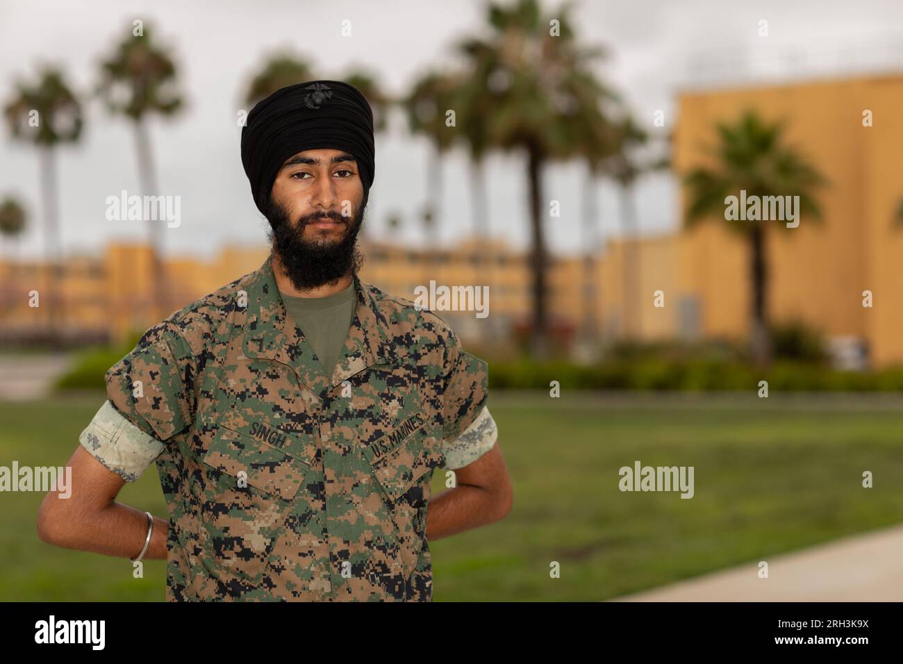 San Diego, États-Unis. 12 août 2023. Le soldat américain Jaskirat Singh ...