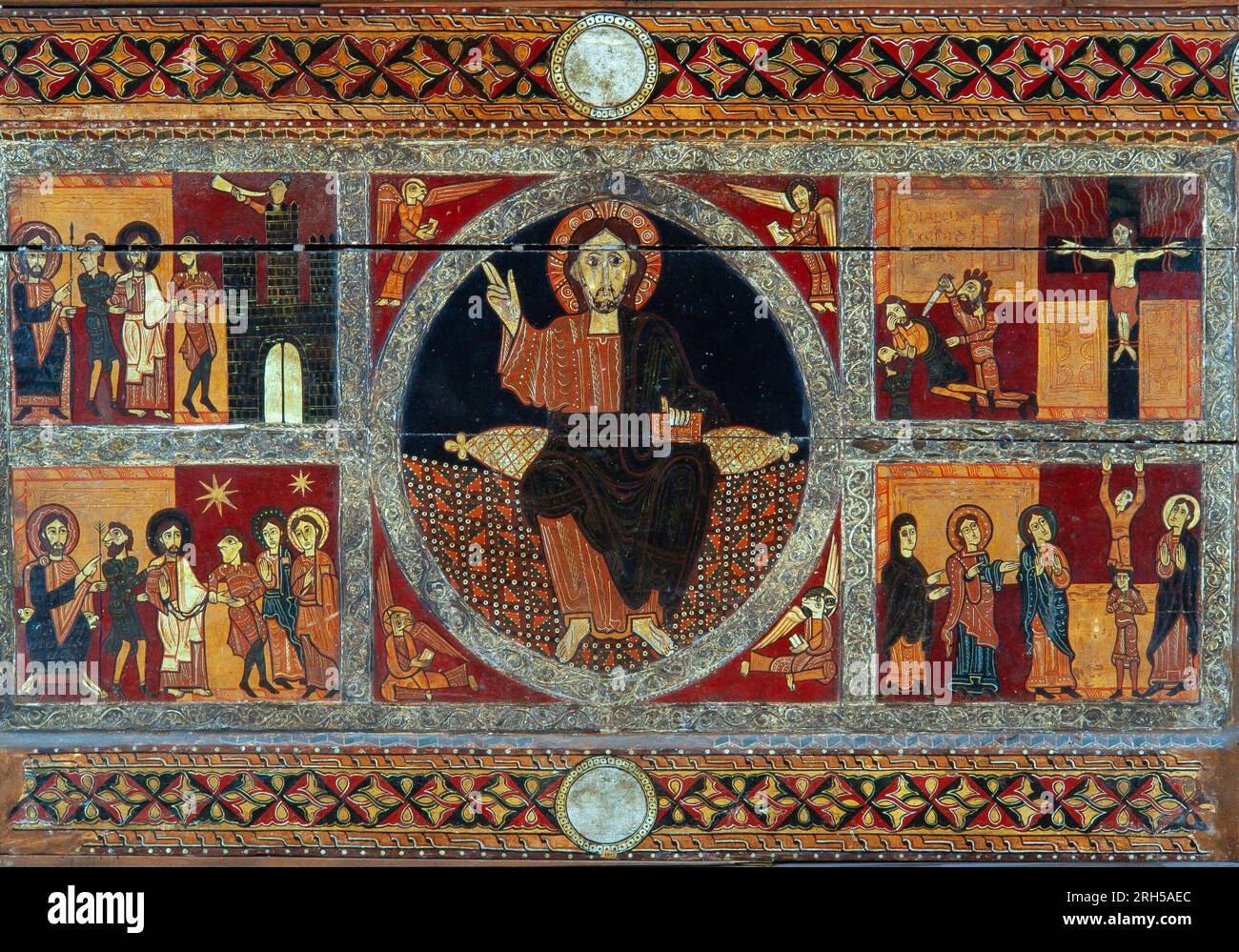Altar policromado dedicado a episodios de la vida de san Andrés ...