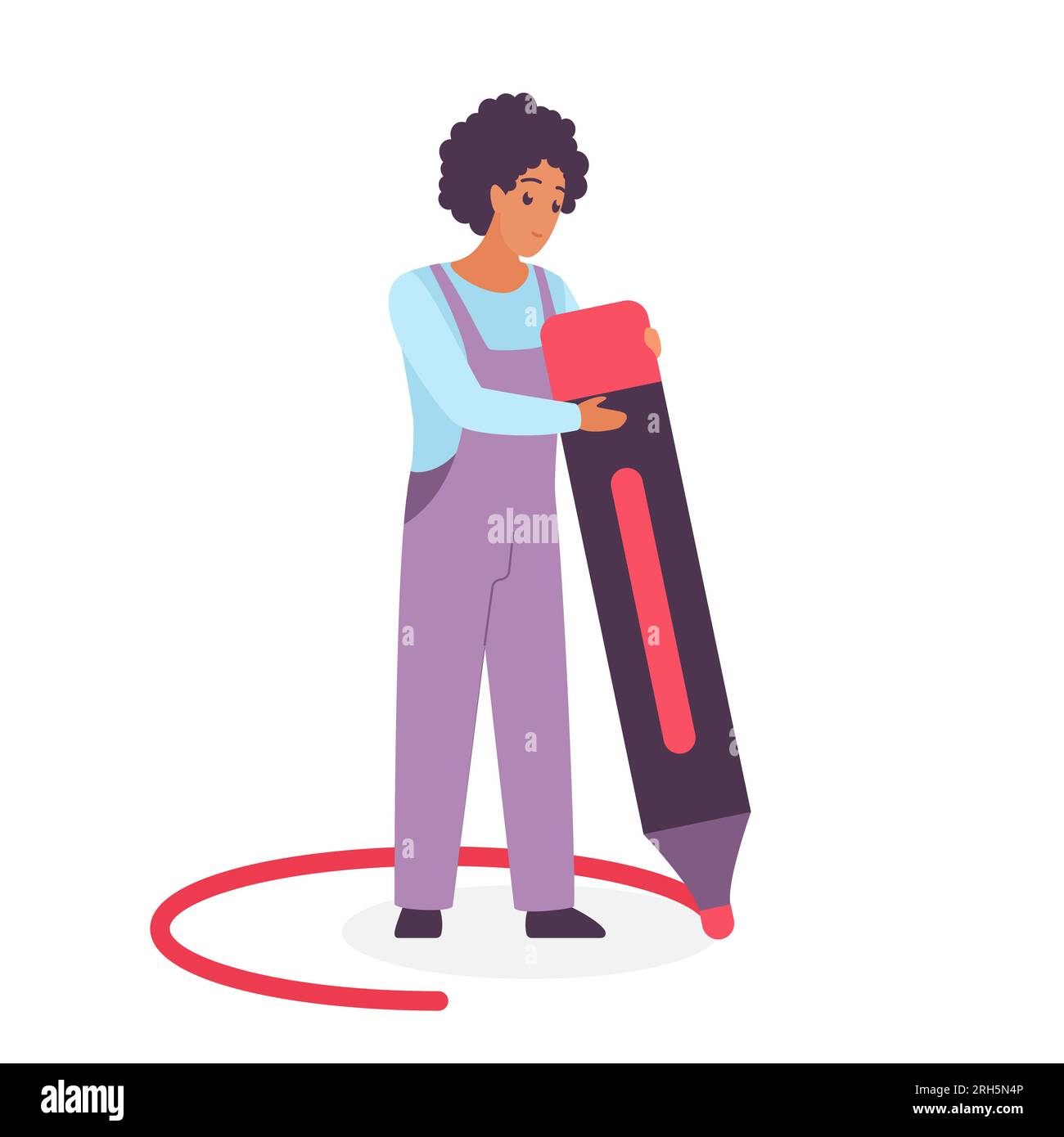 Illustration vectorielle de définition de limites personnelles par ...