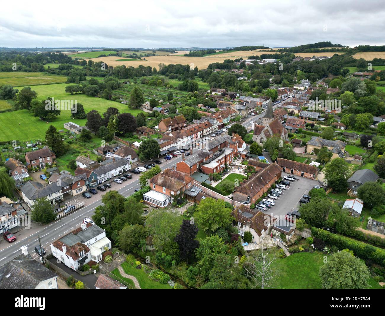 Le village de stockbridge Banque de photographies et d’images à haute ...