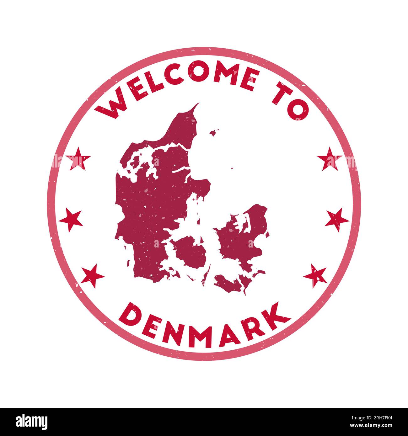 Denmark stamp Banque d'images vectorielles - Alamy