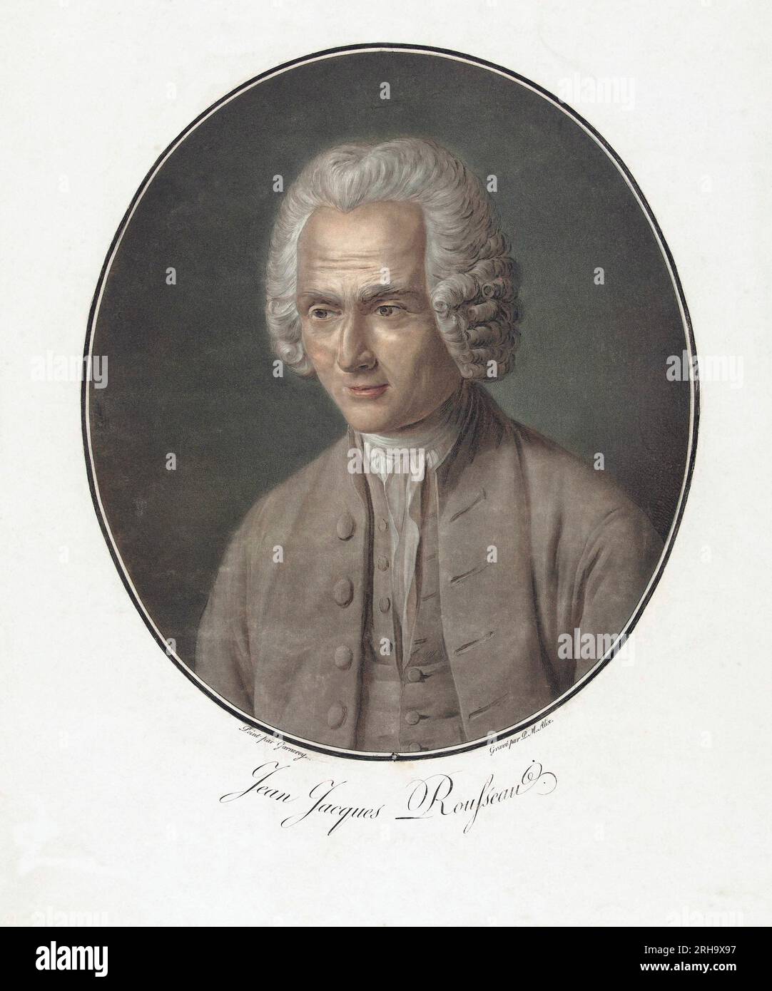 Jean jacques rousseau portrait Banque de photographies et d’images à ...