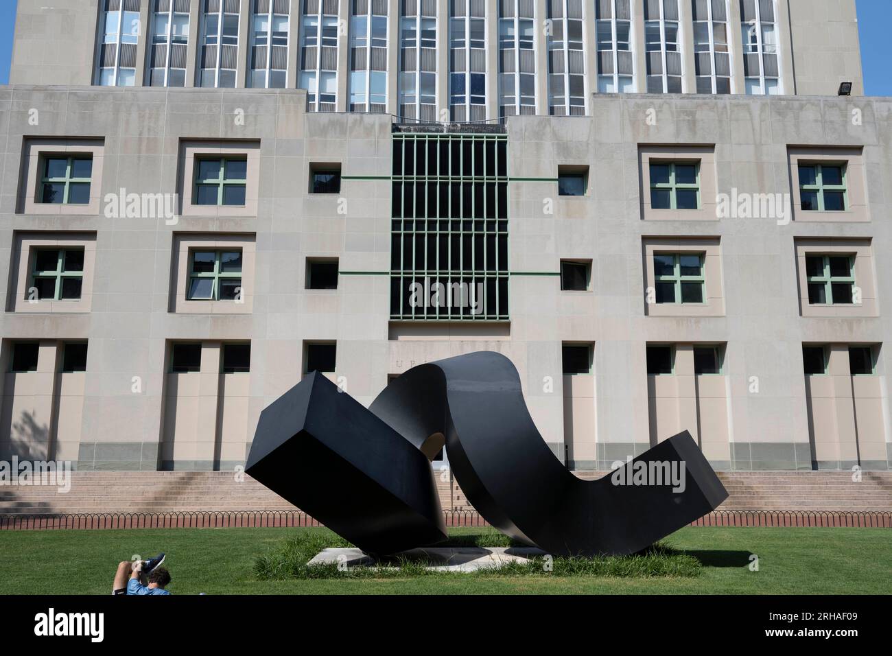 New York, New York, États-Unis. 9 août 2023. Uris Hall, qui fait partie ...