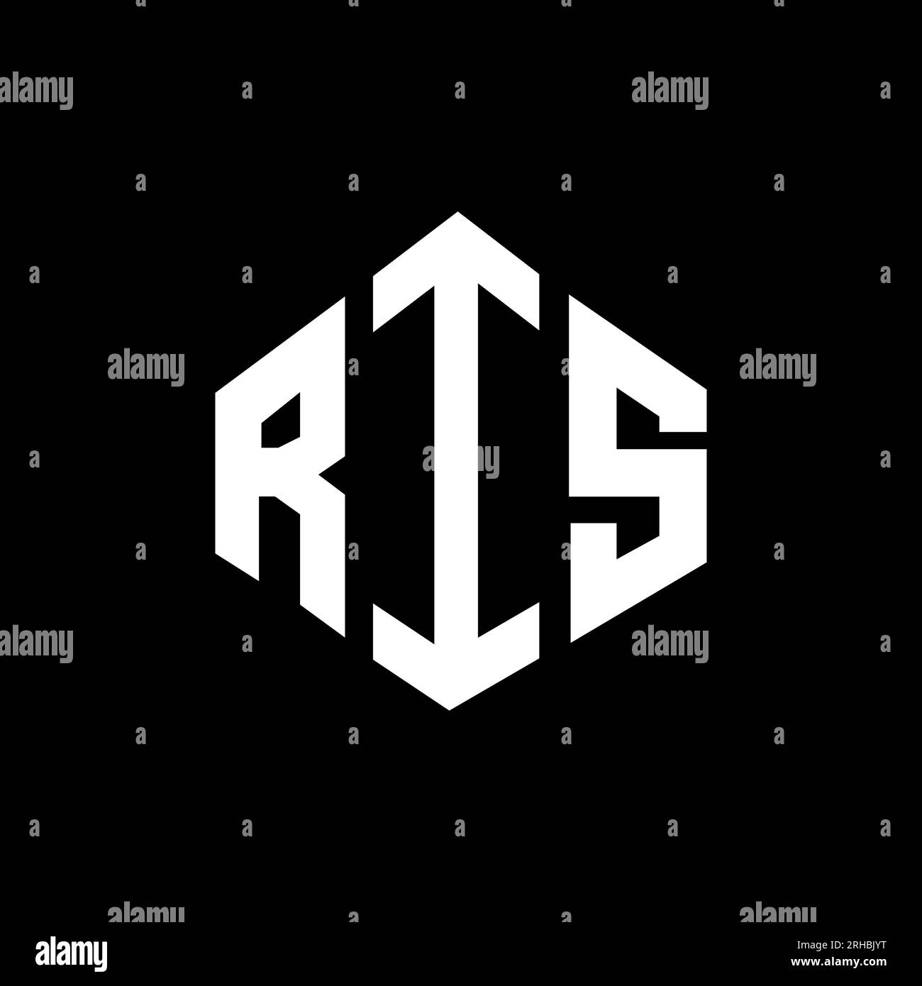 Logo ris tech Banque d'images noir et blanc - Alamy