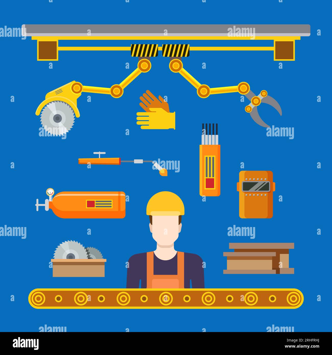 Welding rail Banque d'images vectorielles - Alamy