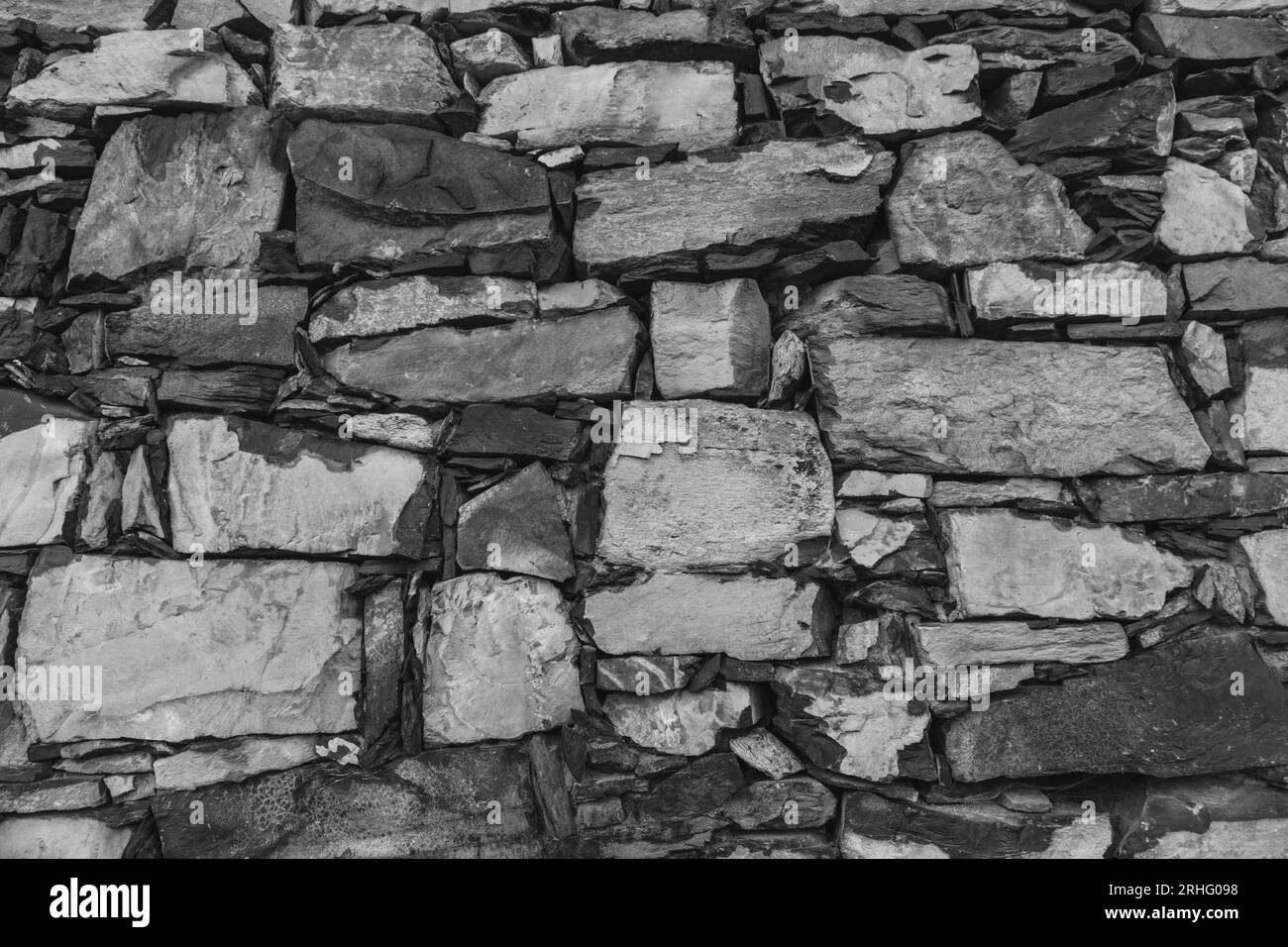 Maison en pierre des champs Banque d'images noir et blanc - Alamy