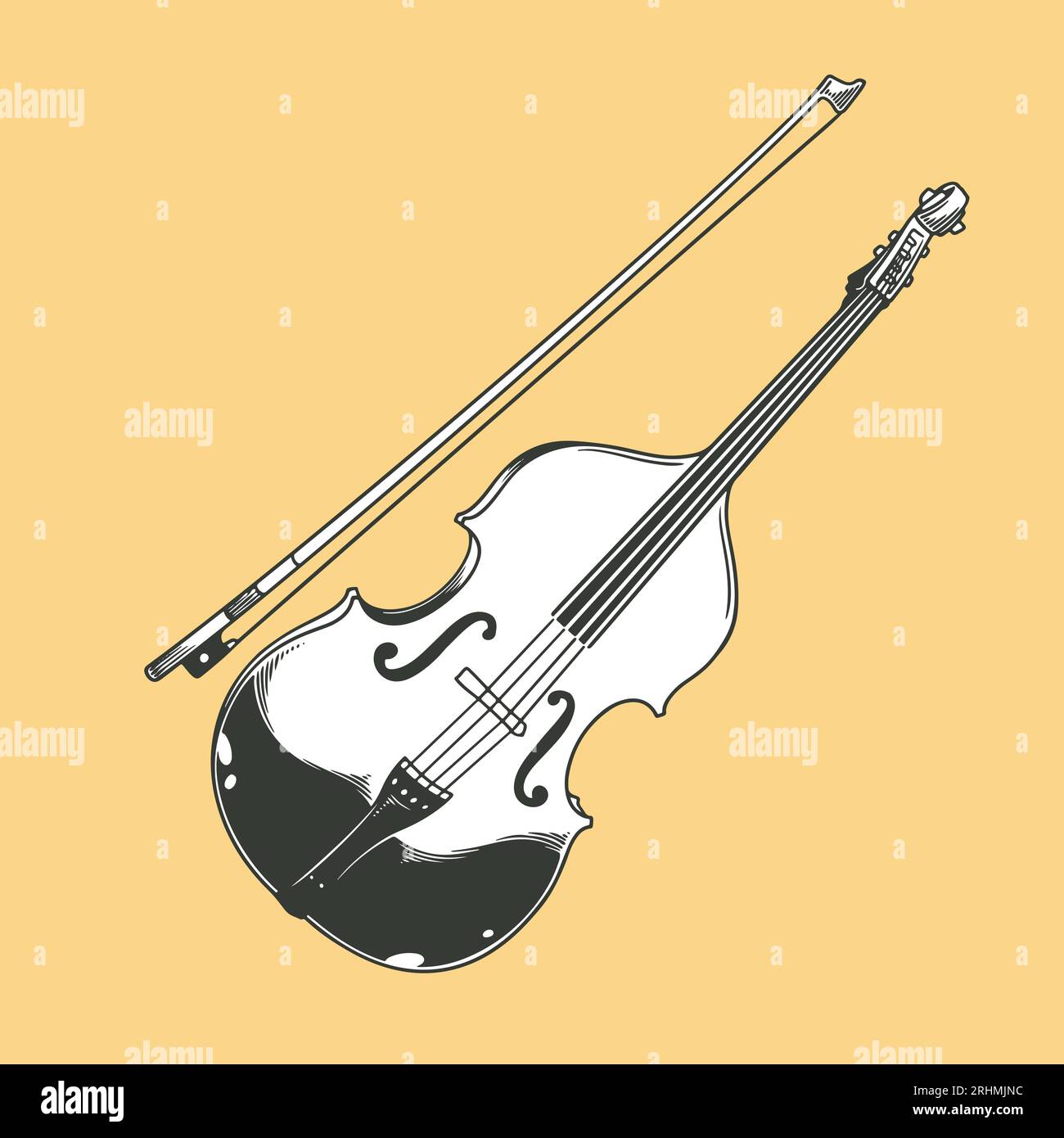 Violoncello vector vectors Banque de photographies et d’images à haute ...