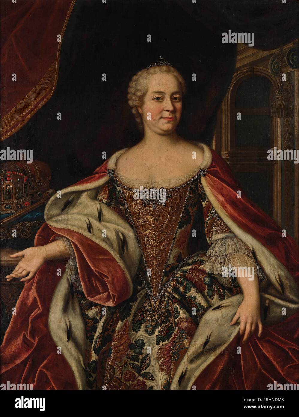 Portrait de l'impératrice Marie-Thérésie d'Autriche (1717-1780). Musée ...