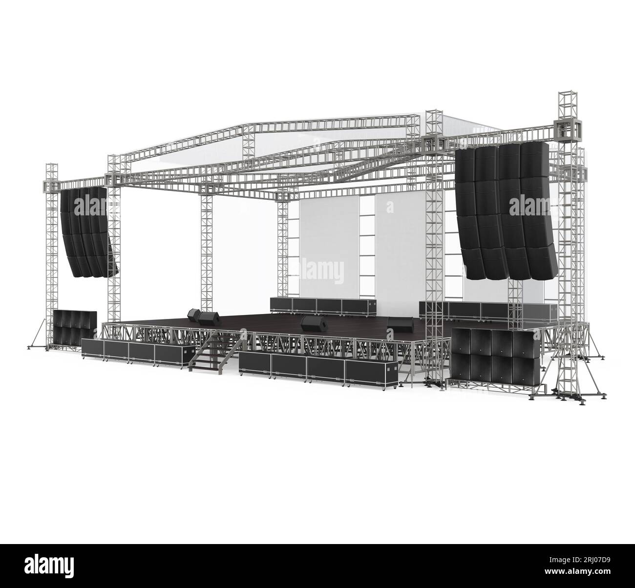 Stage truss construction festival Banque d'images détourées - Alamy