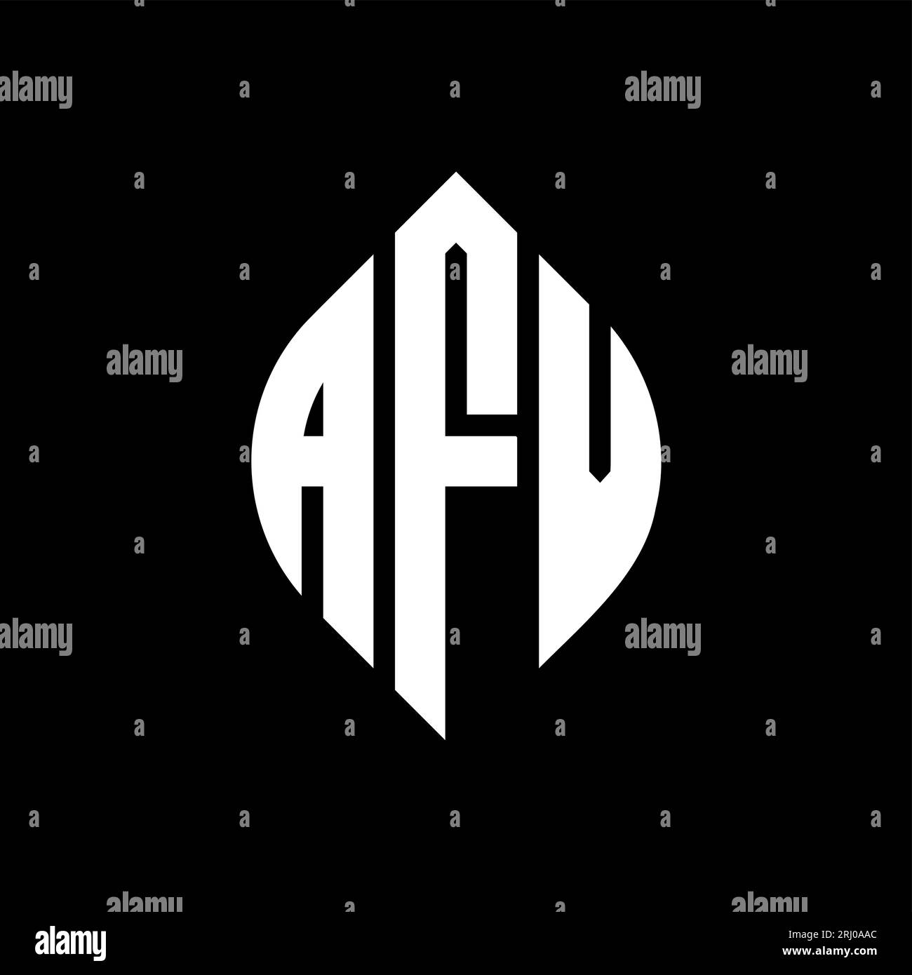 Logo cercle afv Banque d'images vectorielles - Alamy