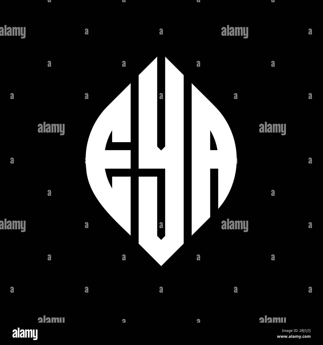 Logo cercle eya Banque d'images vectorielles - Alamy