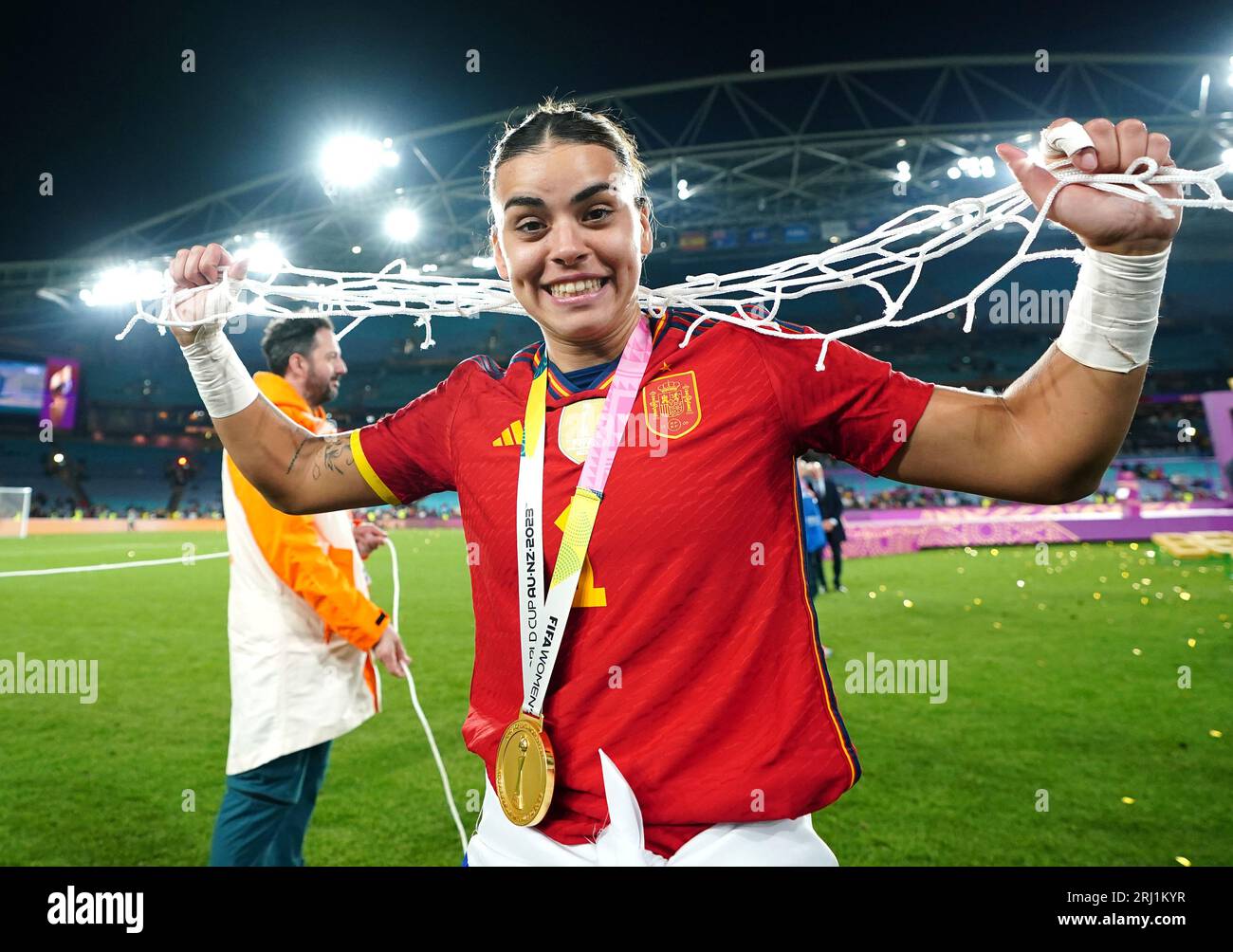 La gardienne espagnole Misa Rodriguez célèbre la victoire après la ...