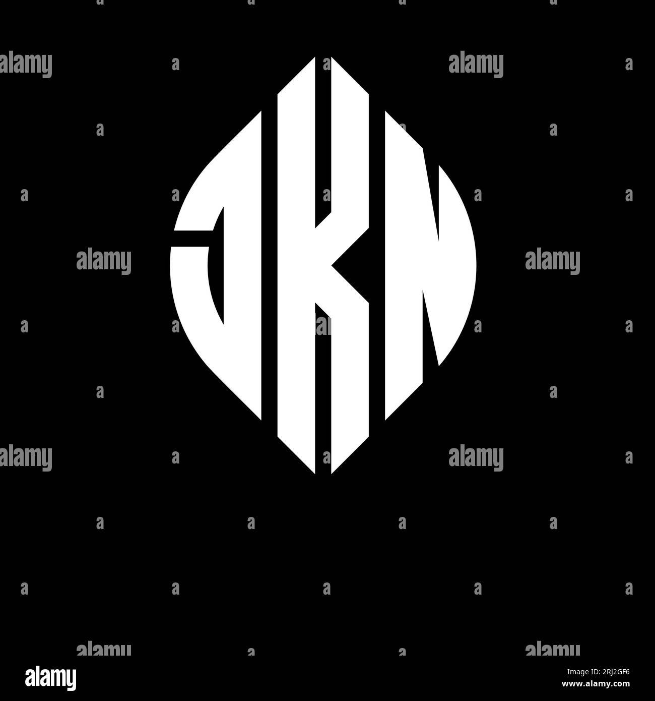 Logo cercle jkn Banque d'images vectorielles - Alamy