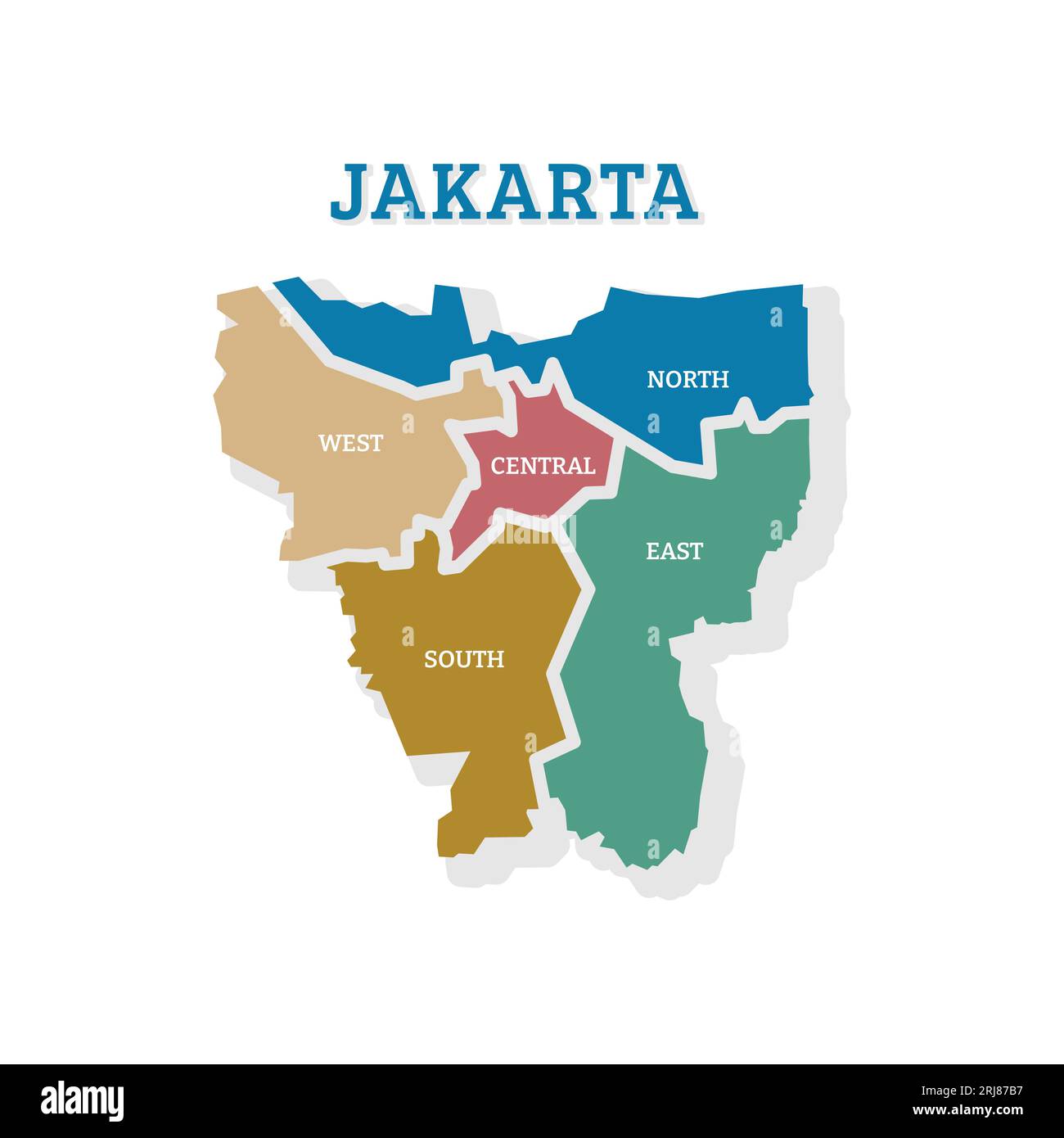 Jakarta map Banque de photographies et d’images à haute résolution - Alamy