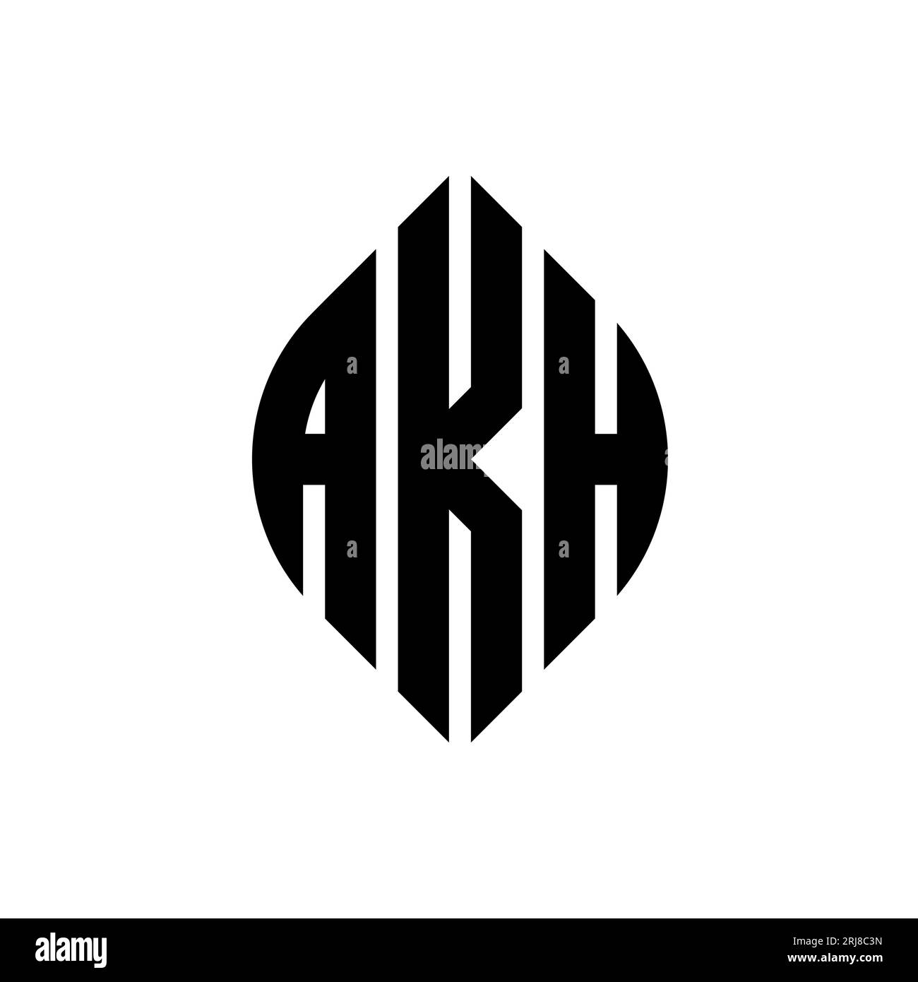 Logo cercle akh Banque d'images vectorielles - Alamy