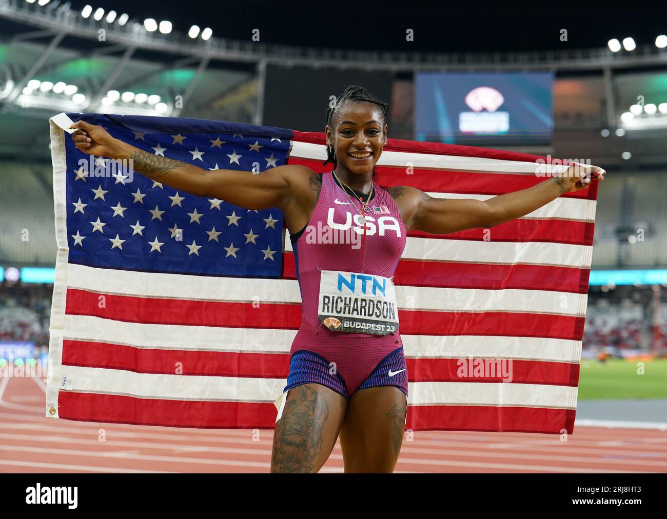 Shacarri richardson budapest 2023 Banque de photographies et d’images à haute résolution - Alamy