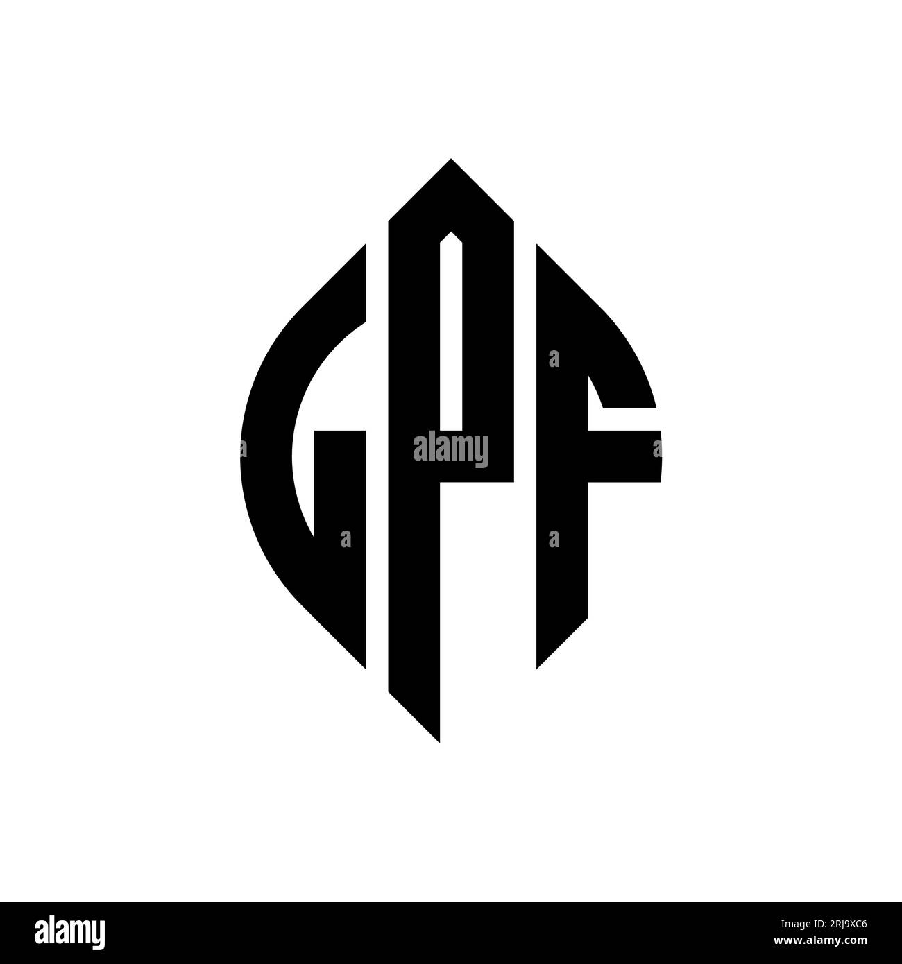 Logo cercle lpf Banque d'images vectorielles - Alamy