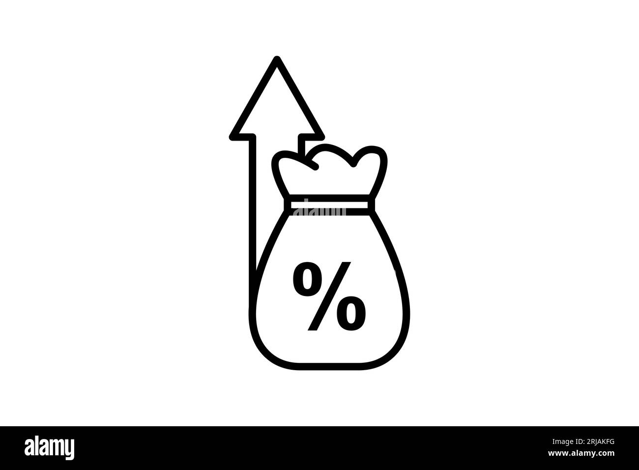 Taux annuel en pourcentage Banque d'images noir et blanc - Alamy