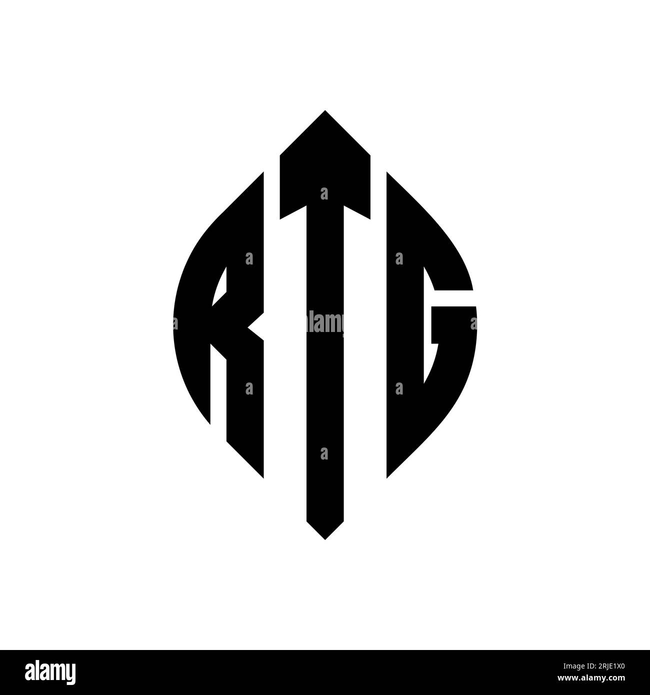 Logo de technologie rtg Banque d'images noir et blanc - Alamy