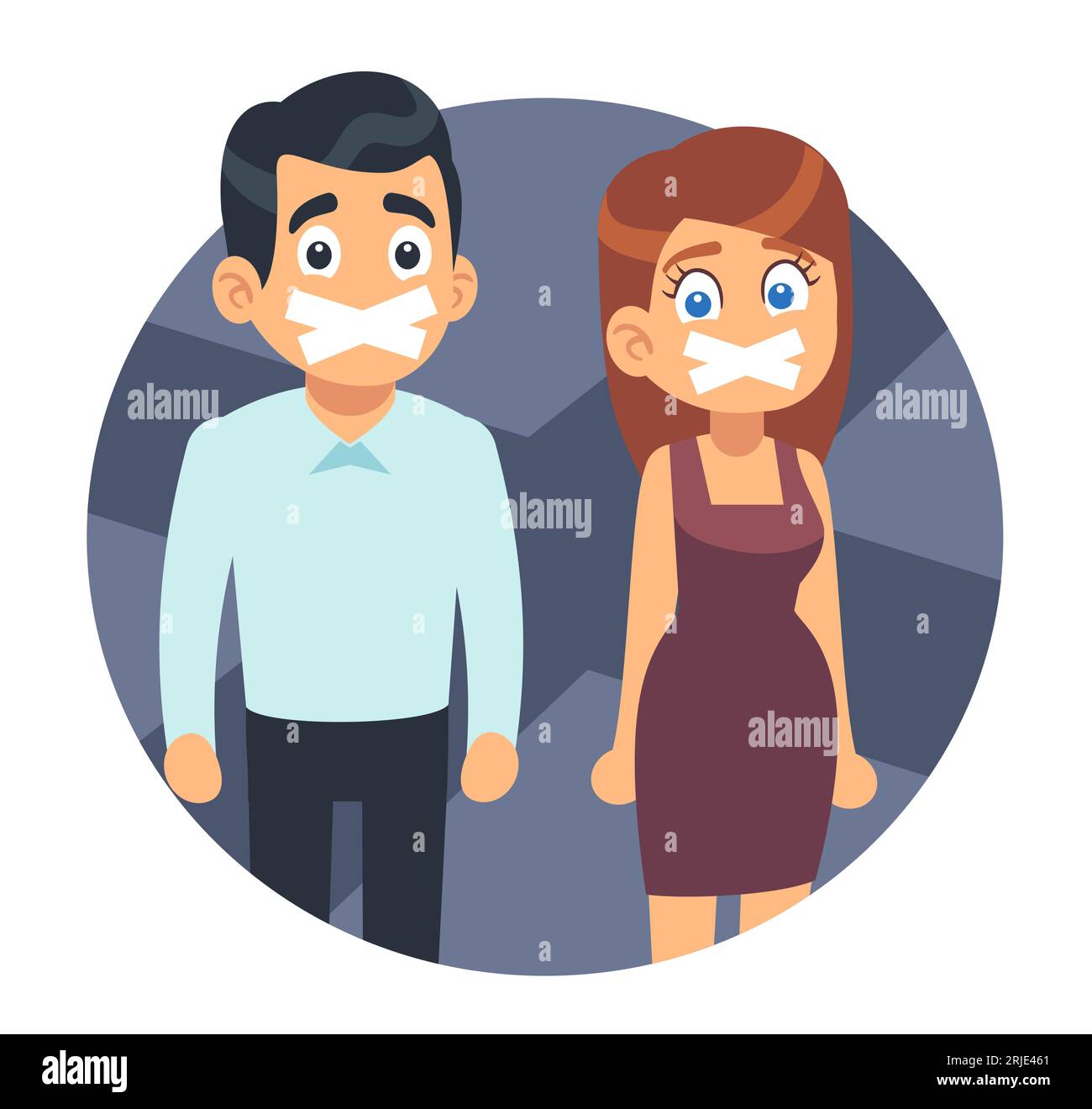 Unable to speak Banque d'images vectorielles - Alamy